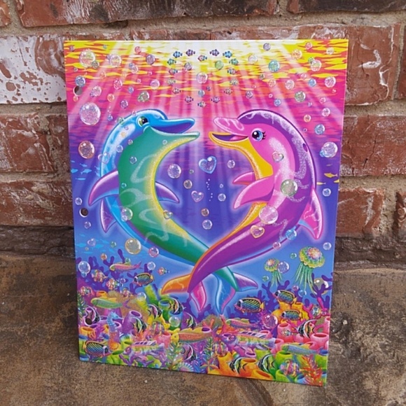 Lisa Frank | Office | Lisa Frank Folder Dancing Dolphins | Poshmark